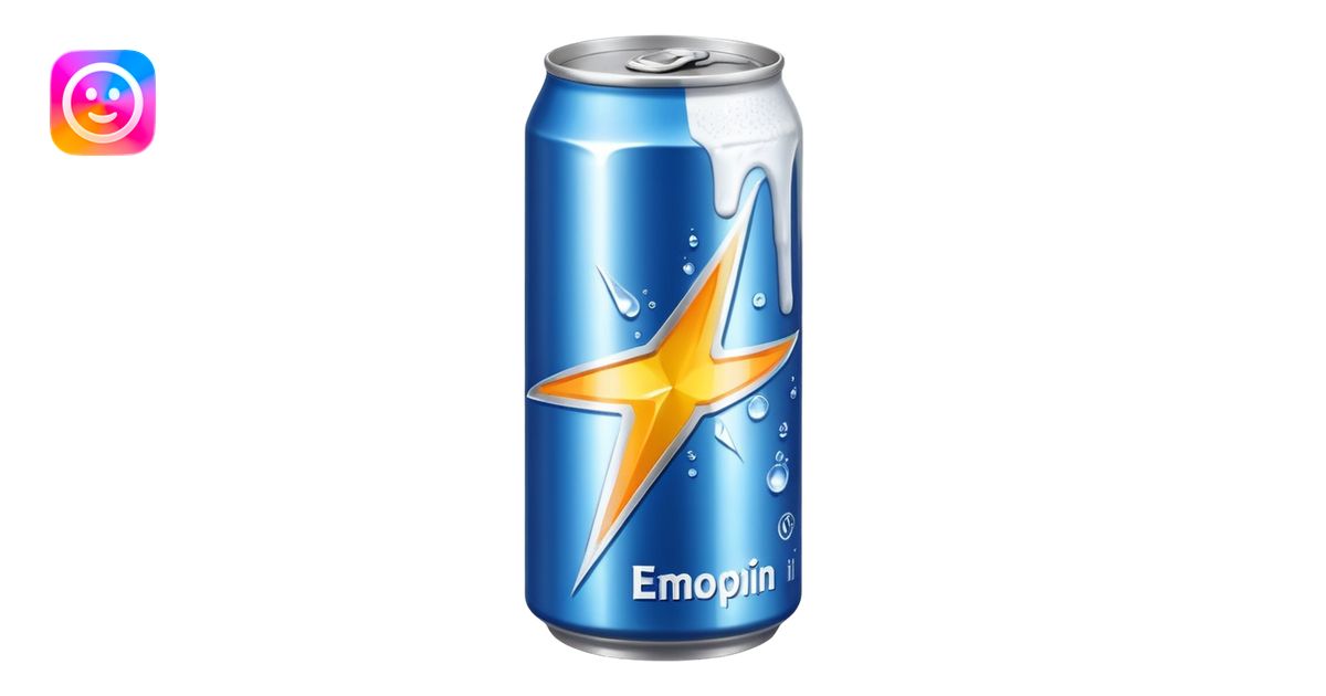 White energy drink emoji | AI Emoji Generator
