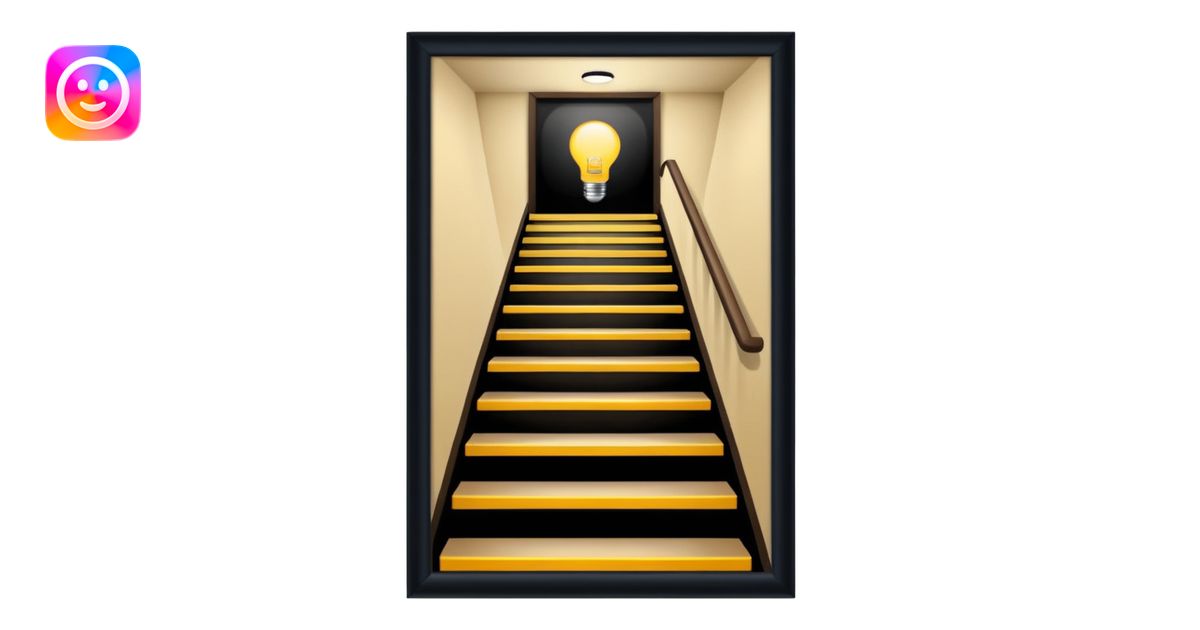 Lights Down stairs in the basement emoji | AI Emoji Generator
