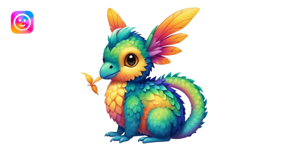 P moe cute tropical gradients-colored fuzzy realistic Randomly-faerie ...