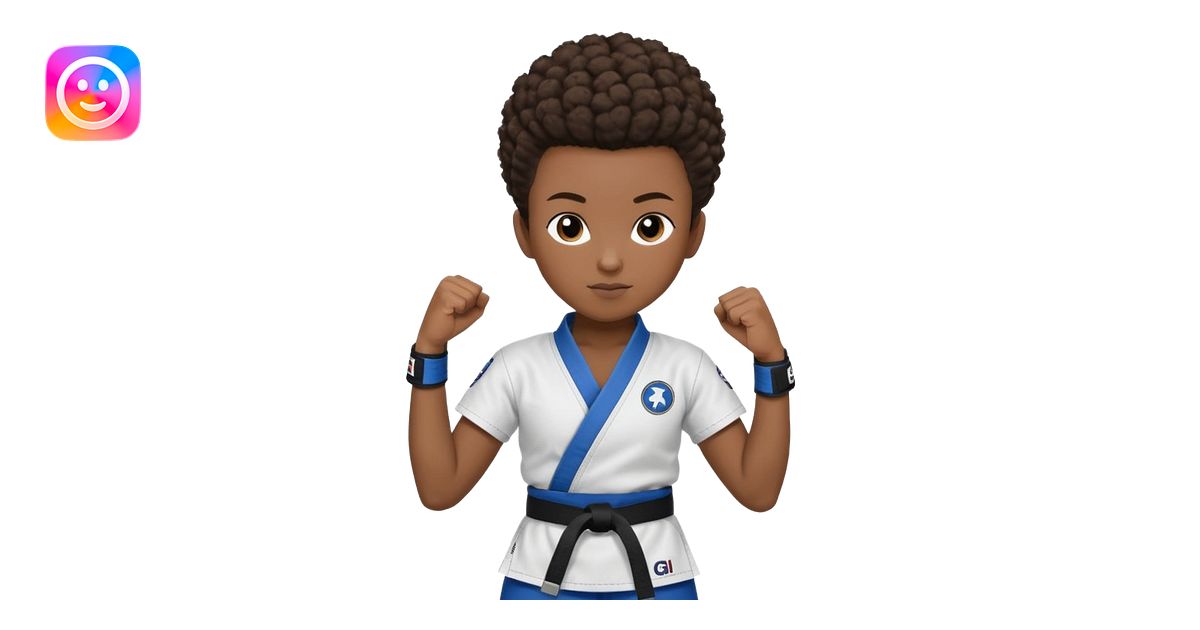 black karate instructor with pony tail afro hair and shaved bald sides ...