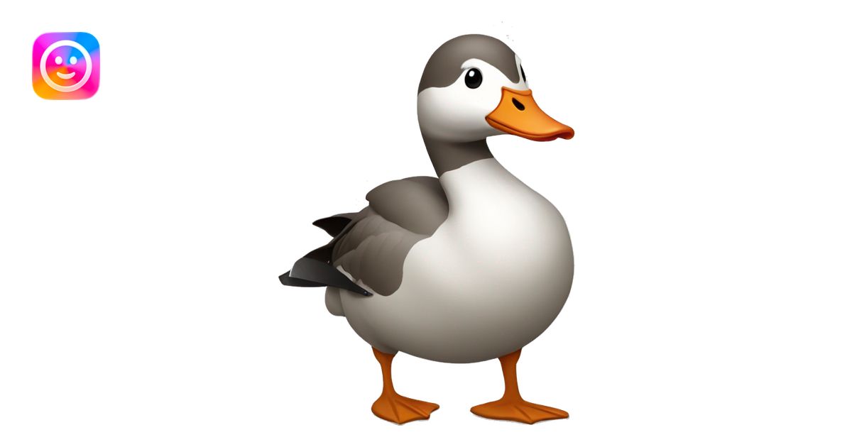 Goose with knife in mouth emoji | AI Emoji Generator