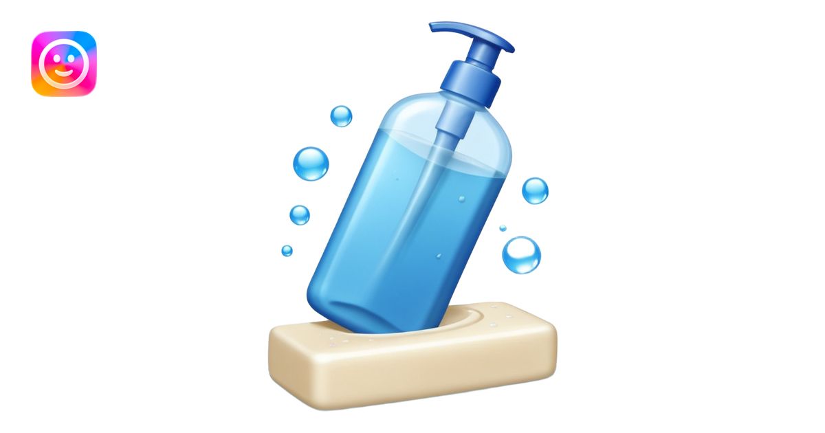 Soap and shampoo emoji | AI Emoji Generator