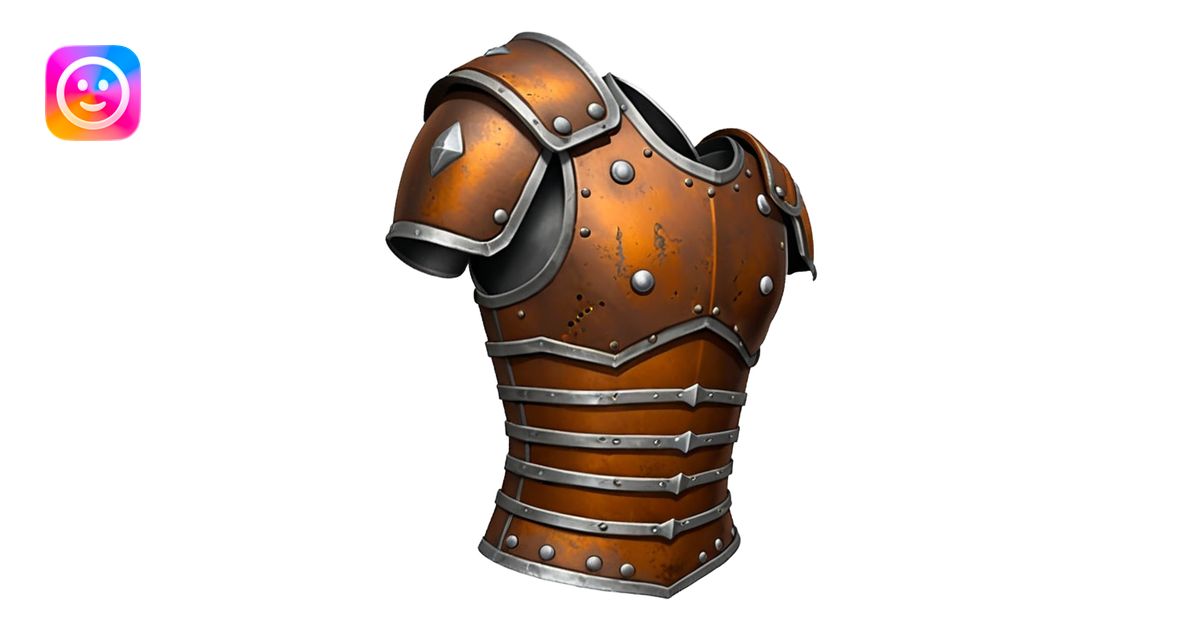 Rusted warrior arm armor emoji | AI Emoji Generator