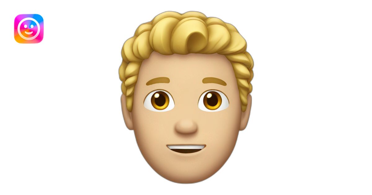 white man with attach hair emoji | AI Emoji Generator