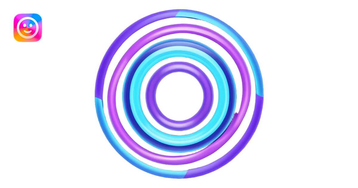 Futuristic retry symbol for a game: glowing circular energy ring with a ...