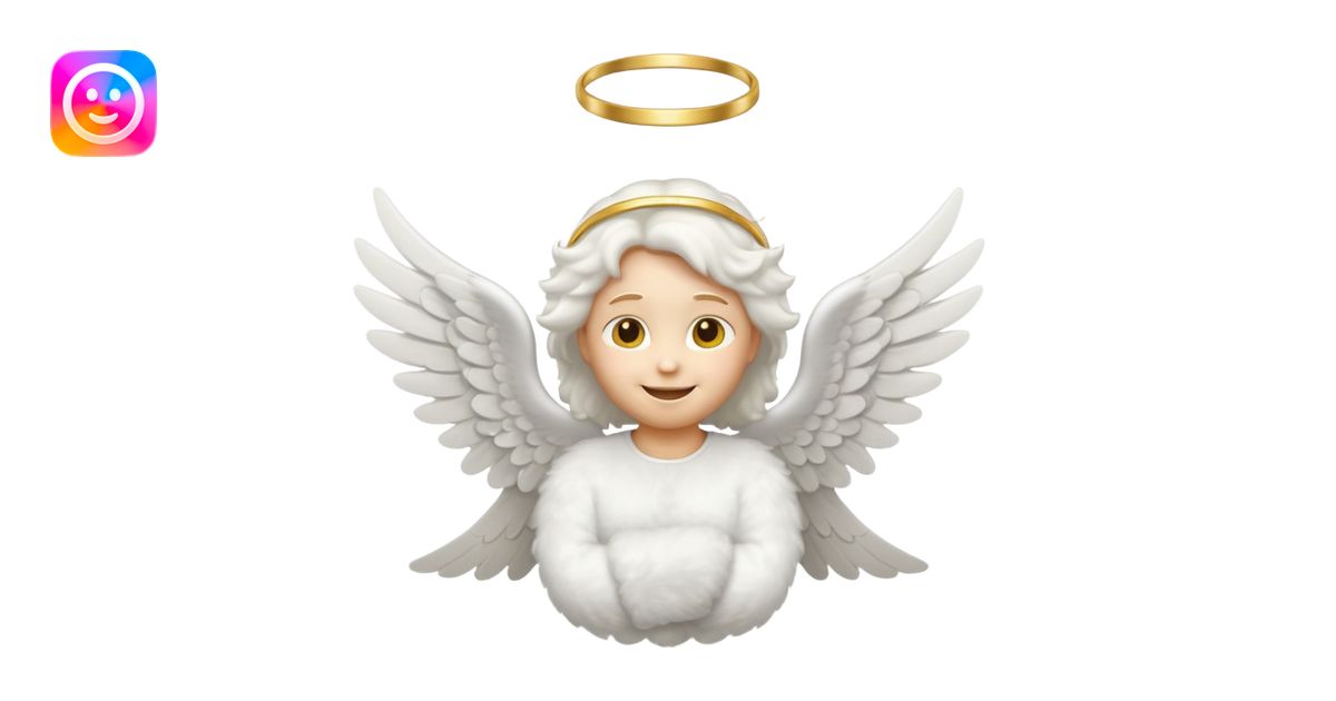 flying angel emoji | Al Emoji Generator emoji | AI Emoji Generator