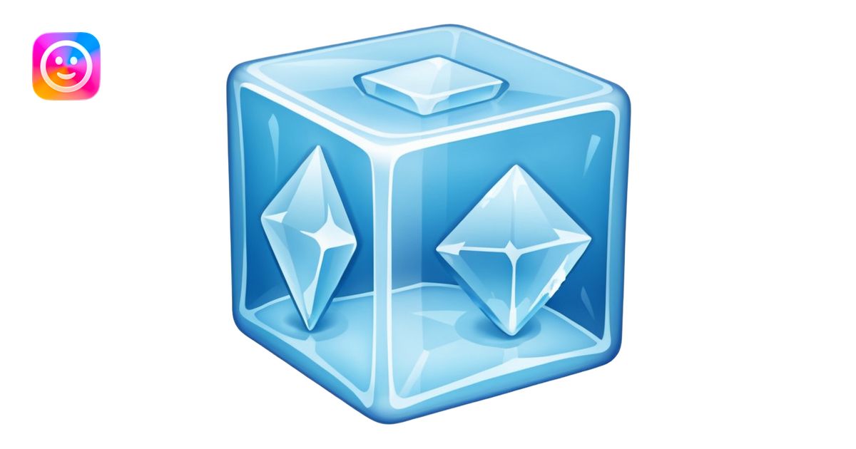 frozen ice cube emoji | AI Emoji Generator