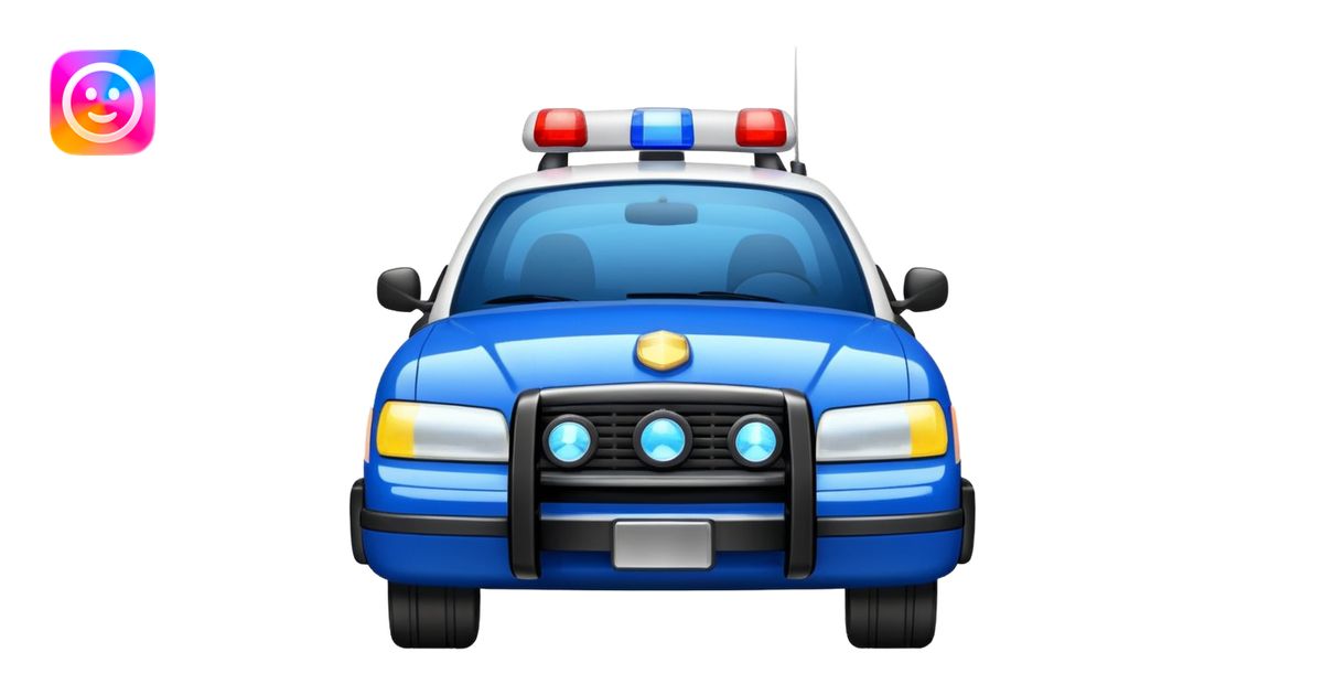 police car emoji | AI Emoji Generator