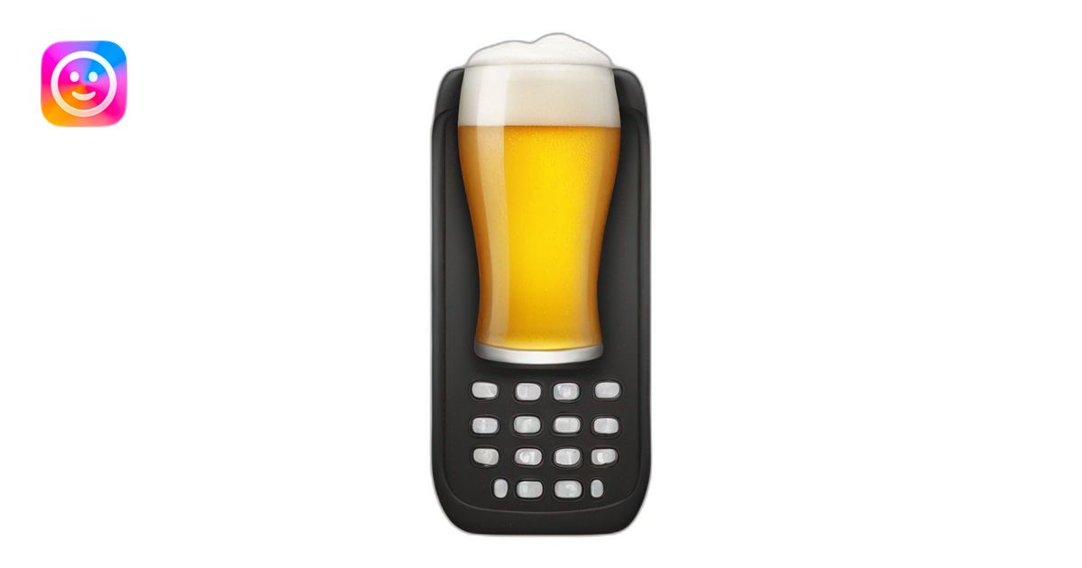 Beer phone emoji | AI Emoji Generator