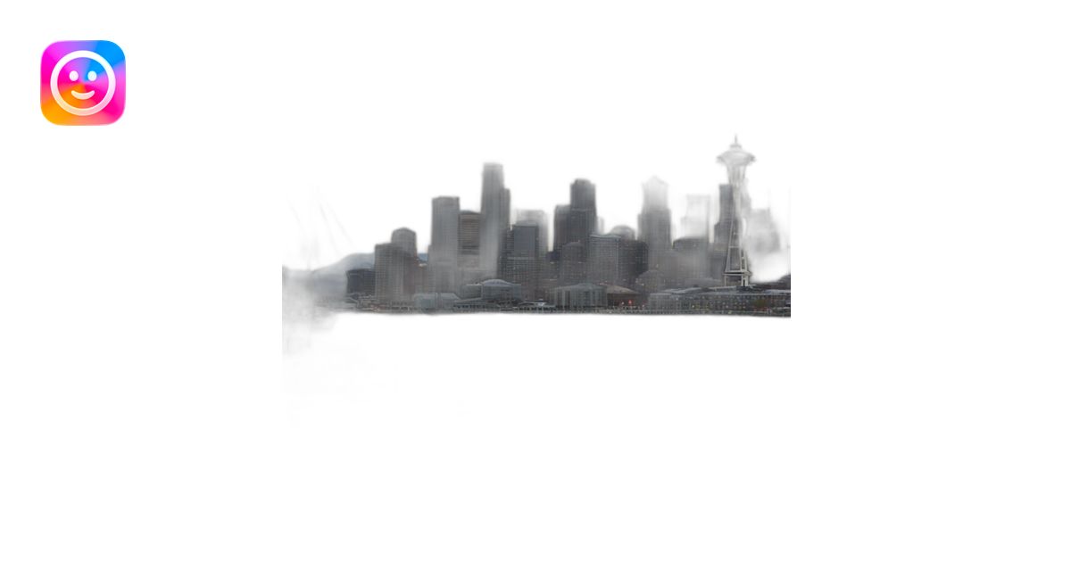 Seattle skyline, waterfront, bold emoji | AI Emoji Generator