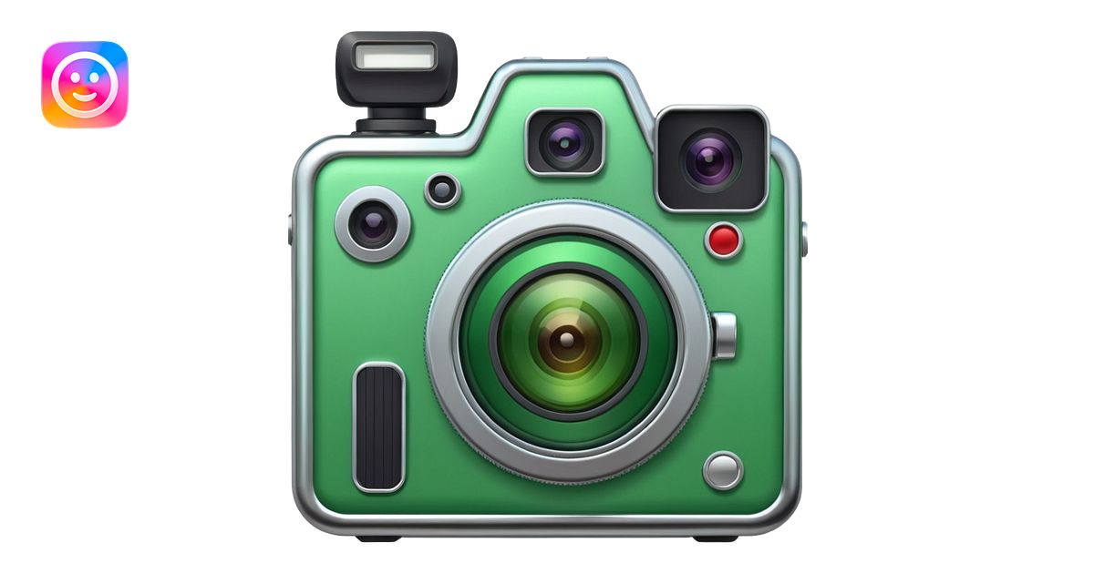 generate a green camera speed emoji | AI Emoji Generator