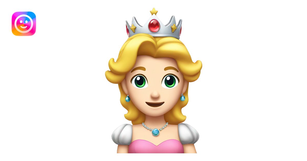 Princess peach emoji | AI Emoji Generator
