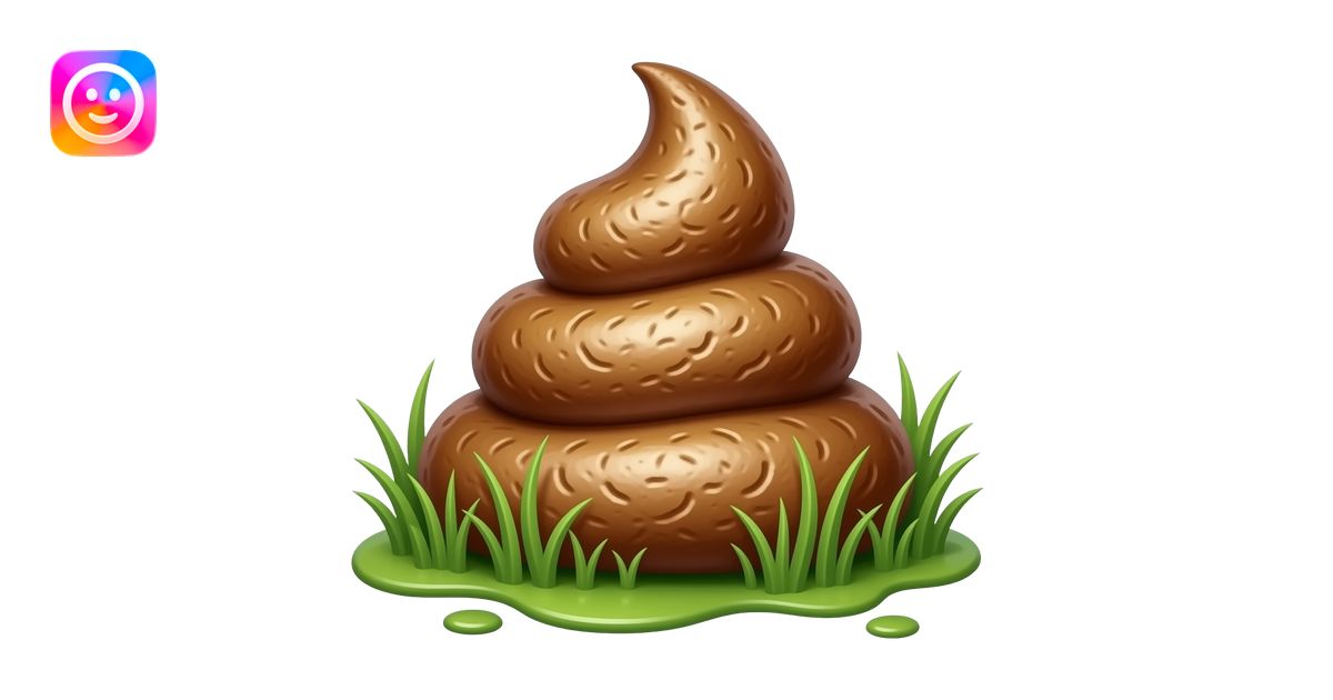 Caca en train de faire caca emoji | AI Emoji Generator