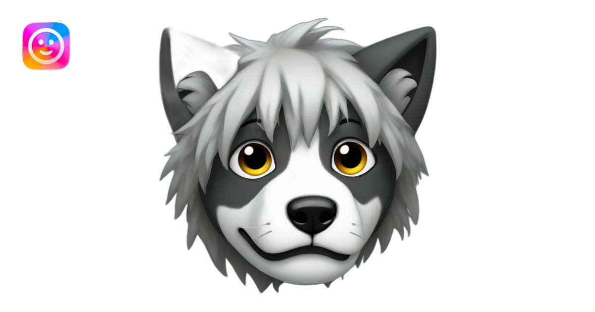 emo wolf emoji | AI Emoji Generator