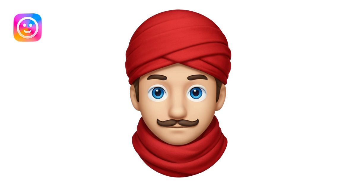 mario scarf on his face emoji | AI Emoji Generator