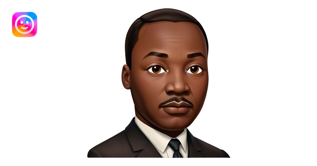 Cinematic Realistic Martin Luther King Jr. Portrait Emoji, depicted as ...
