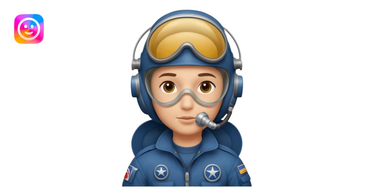 pilot with oxygen mask emoji | AI Emoji Generator