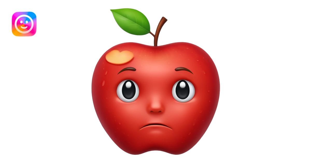 Sad Apple emoji emoji | AI Emoji Generator