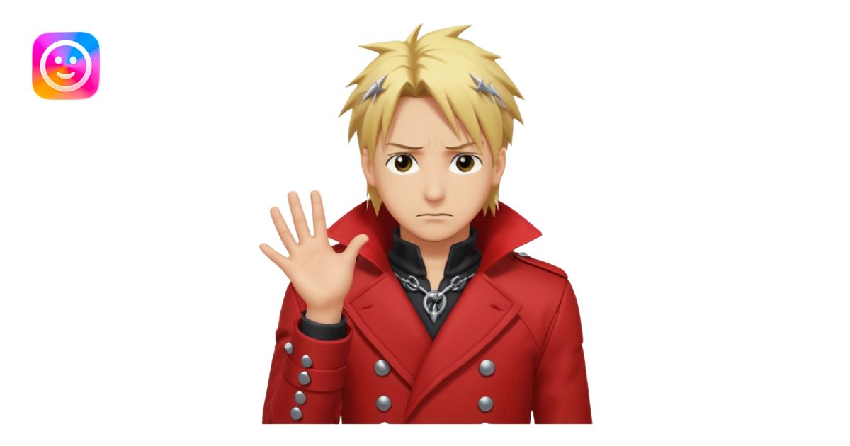 Create a Full Metal Alchemist Brotherhood Edward emoji for a teams chat ...