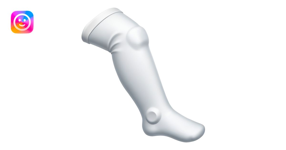 Full leg cast emoji | AI Emoji Generator