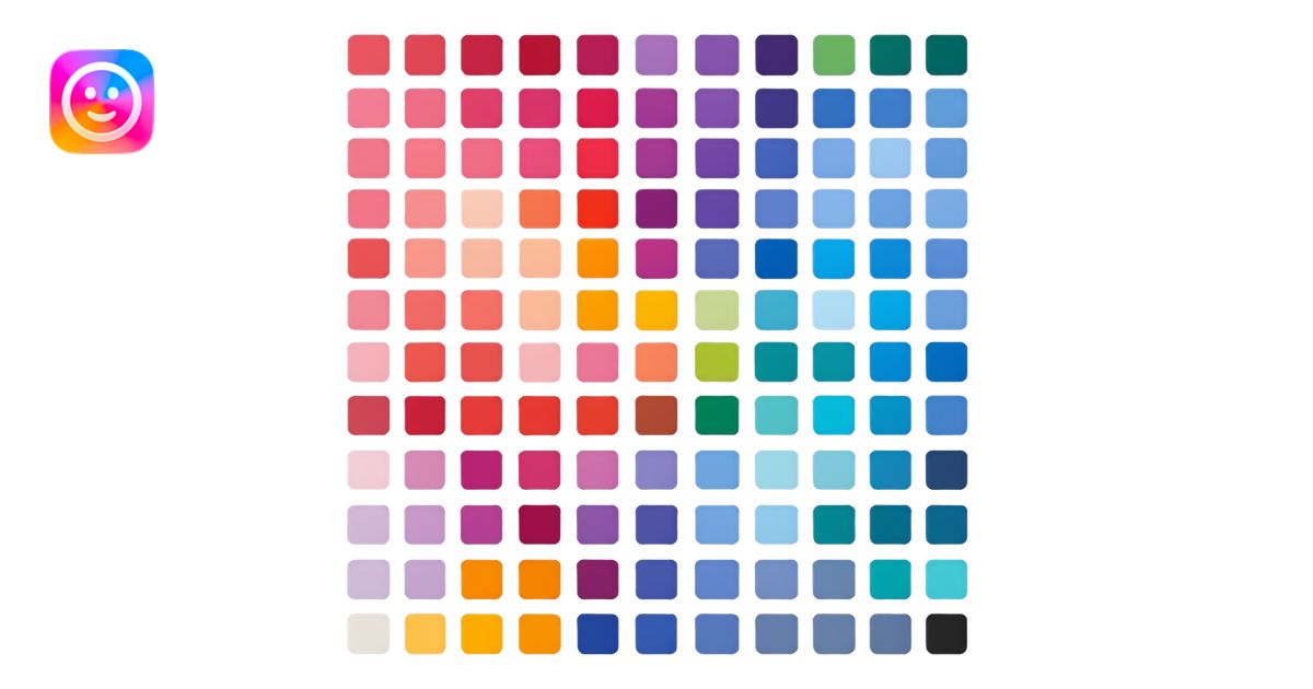 pantone color palete sample emoji | AI Emoji Generator
