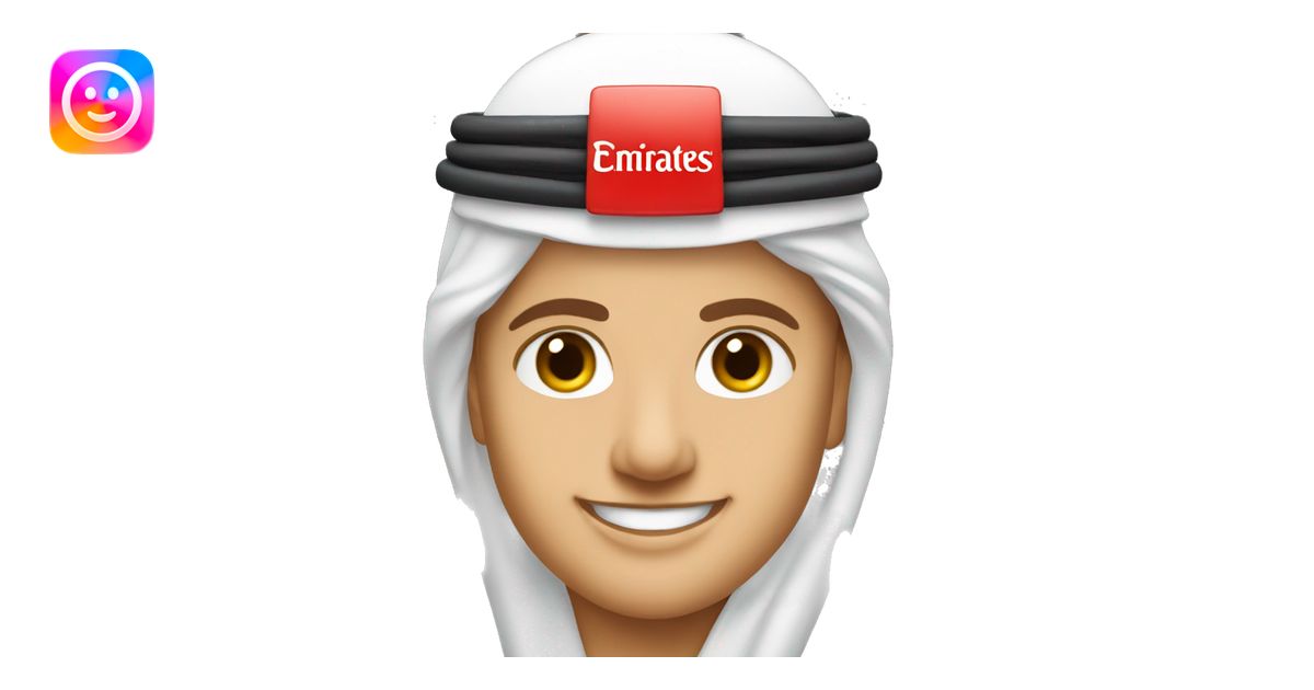 Emirates Airline logo emoji | AI Emoji Generator
