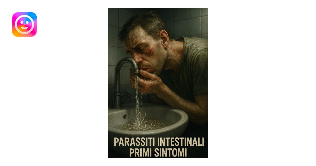 vertical realistic cinematic illustration of a man drinking water from ...