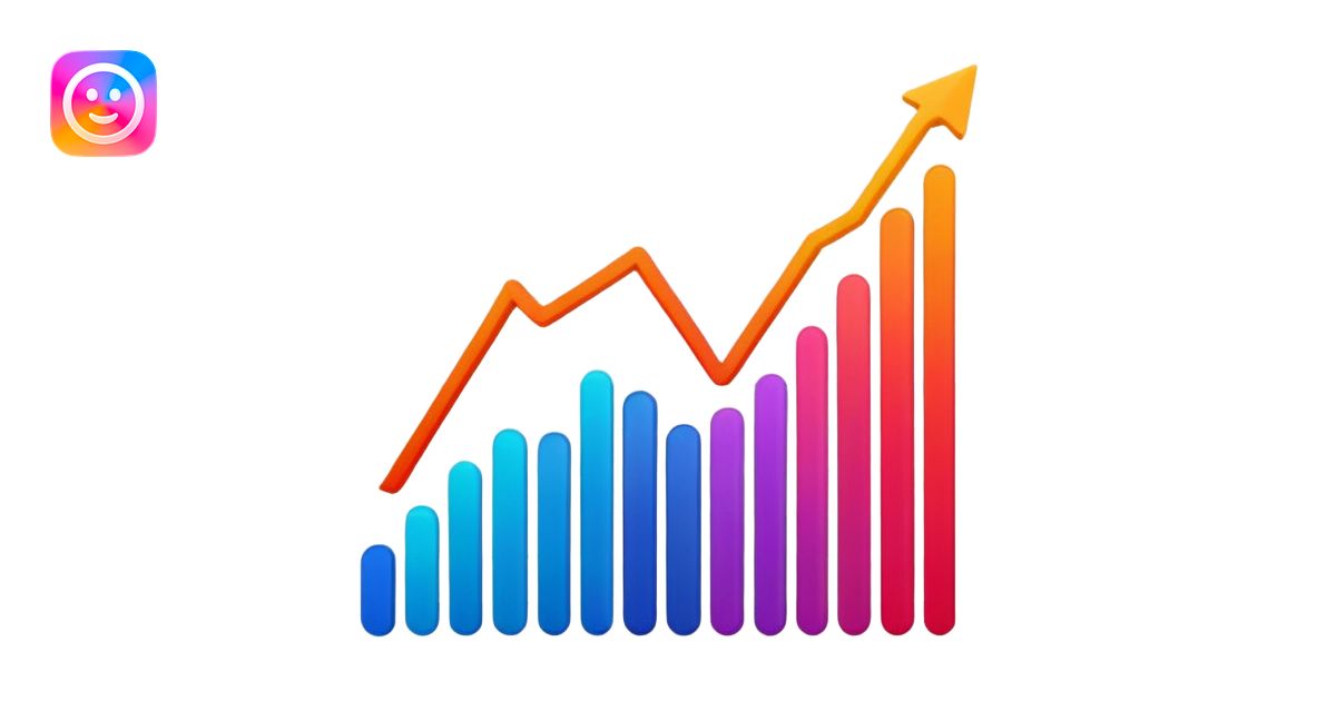 line graph up emoji | AI Emoji Generator