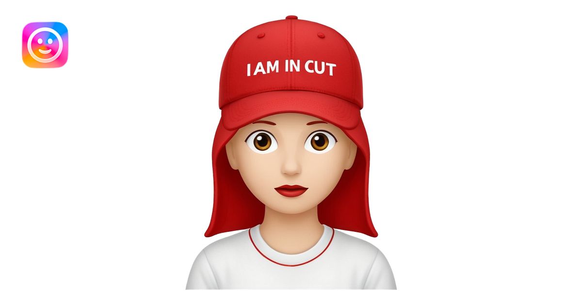 Red cap with no person in it that says "I AM IN A CULT" in white text ...
