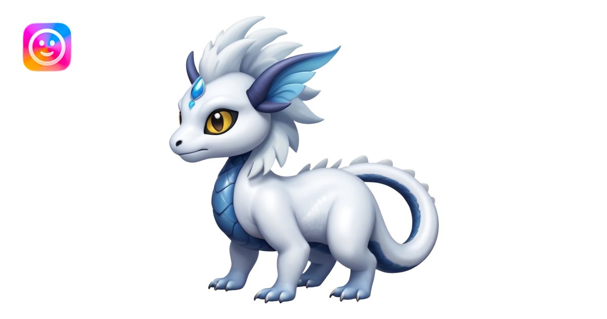 White glossy soft silky furry iridesent Absol-Shinx-Snake-fusion-hybrid ...