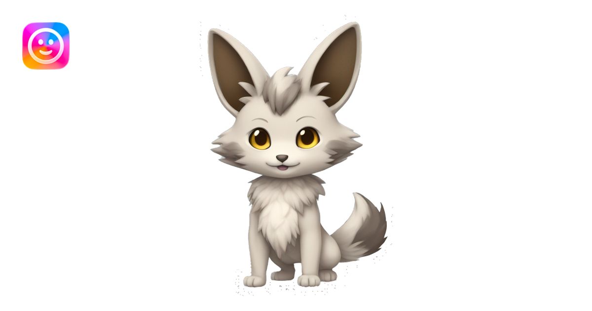 Anthro Chibi-style-Fur-Sona-Fakémon Full Body emoji | AI Emoji Generator