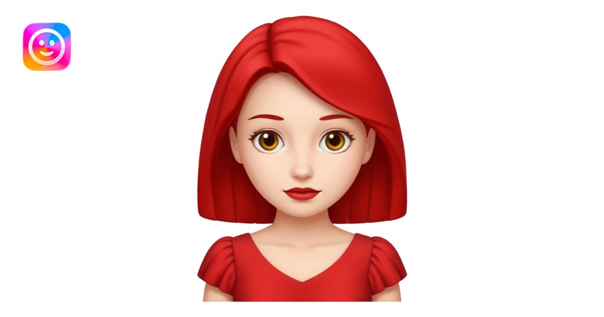 lady in red emoji | AI Emoji Generator