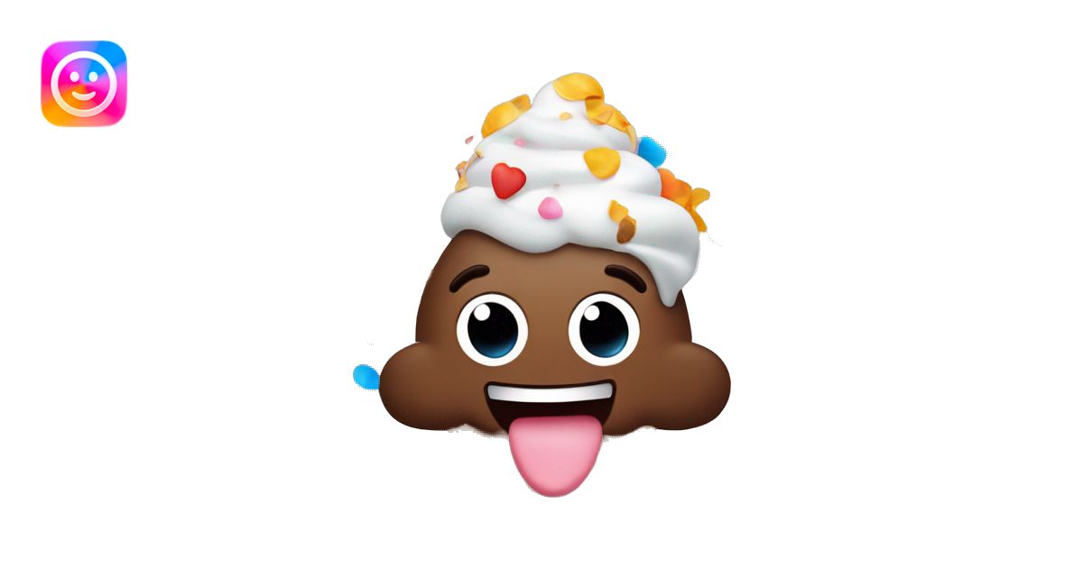 friendly poop with a big smile. make him classic layered ice cream ...