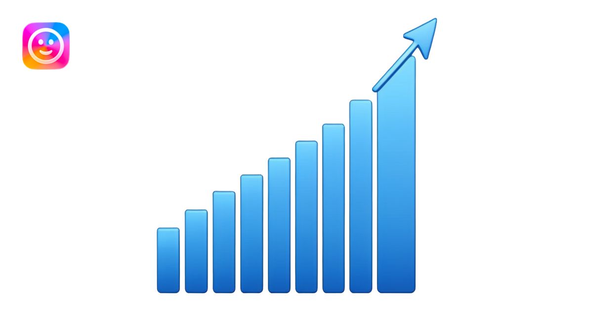 Graph increase emoji | AI Emoji Generator