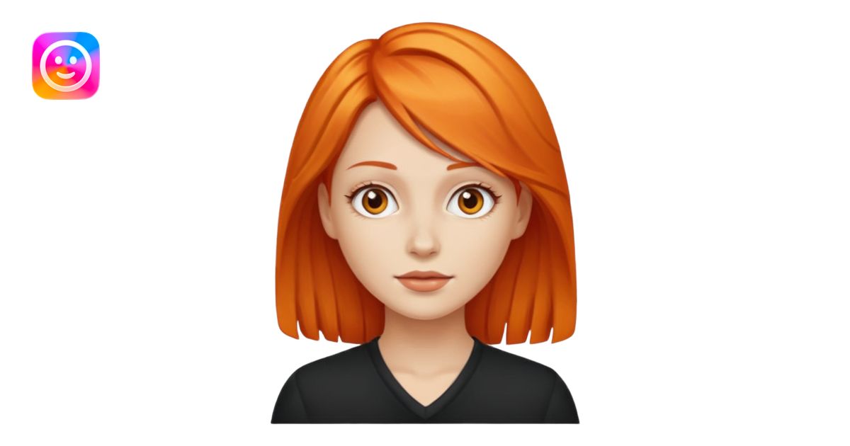 👰‍♀️ da ova ima narandzastu kosu emoji | AI Emoji Generator