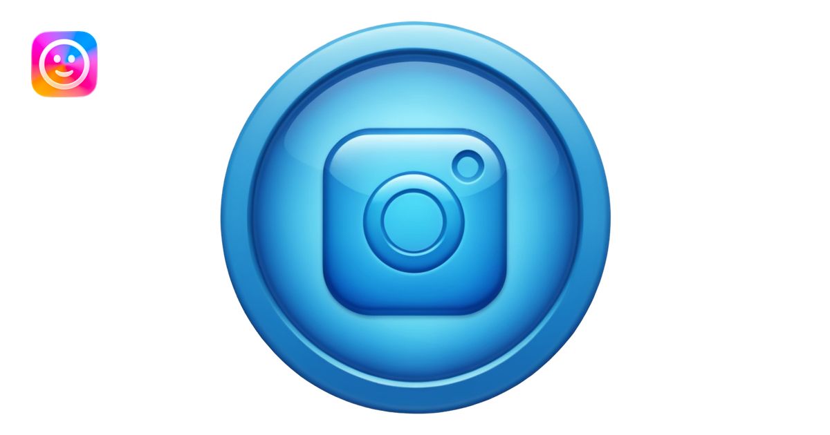Instagram verification badge emoji in a blue stamp emoji | AI Emoji ...