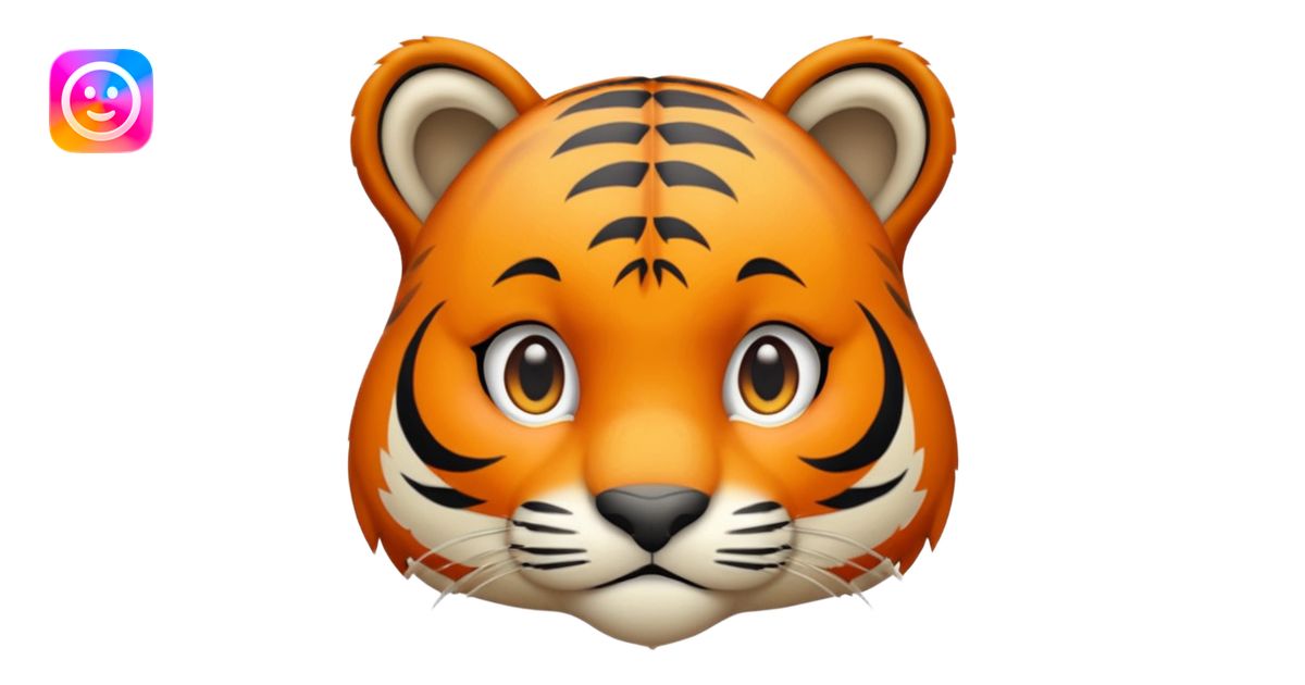 Derpy tiger emoji | AI Emoji Generator