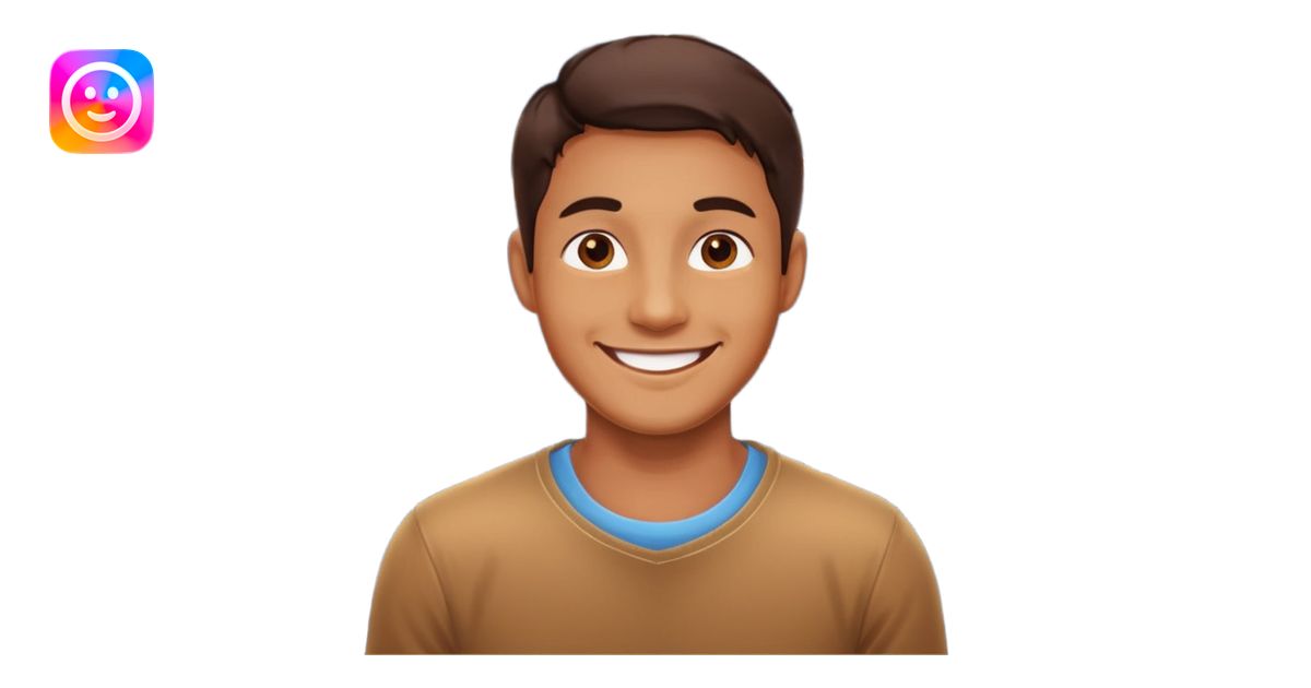 Man posing with lights emoji | AI Emoji Generator