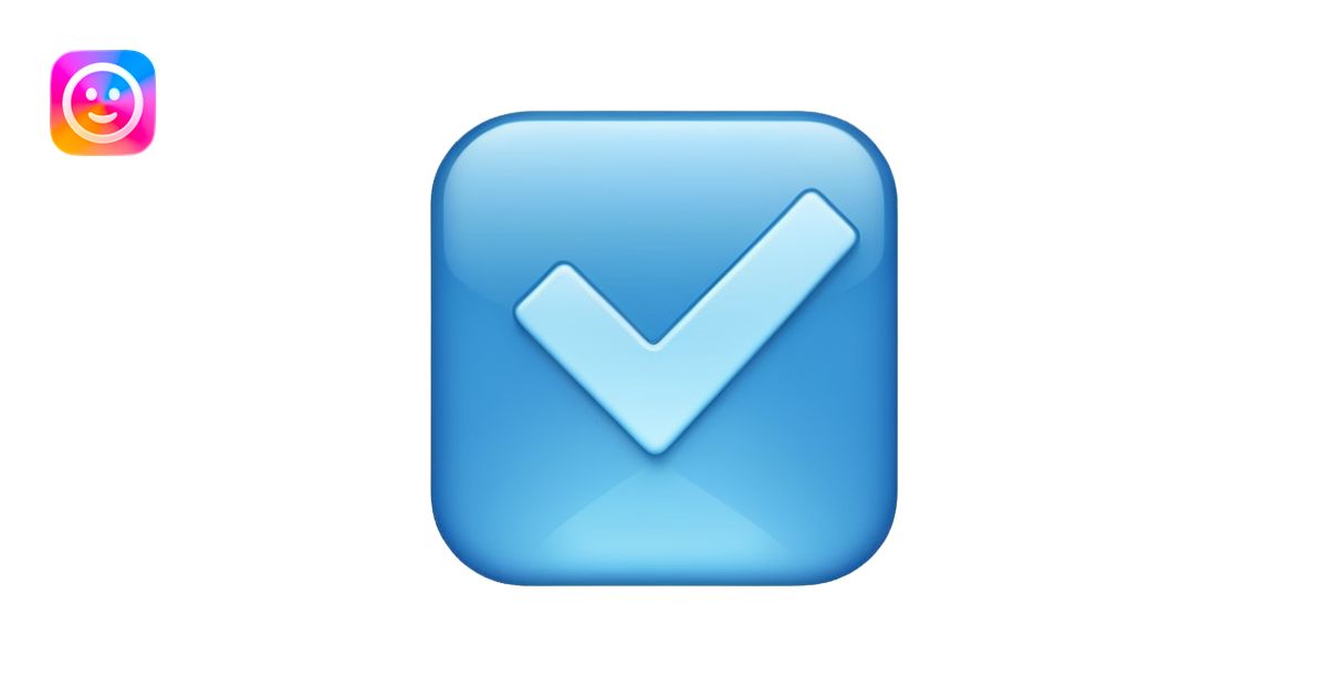 Mavi tik emoji | AI Emoji Generator