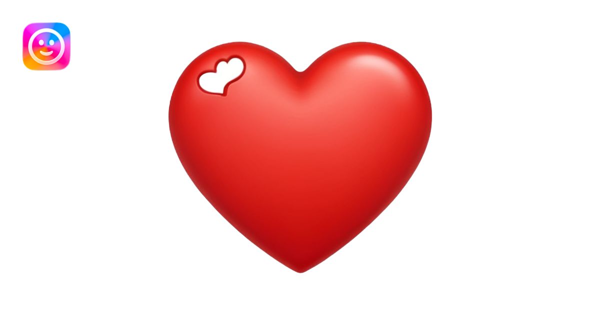 Corazón cute emoji | AI Emoji Generator