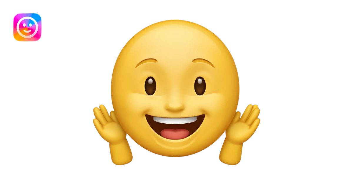 Emoji representing internal laughter emoji | AI Emoji Generator