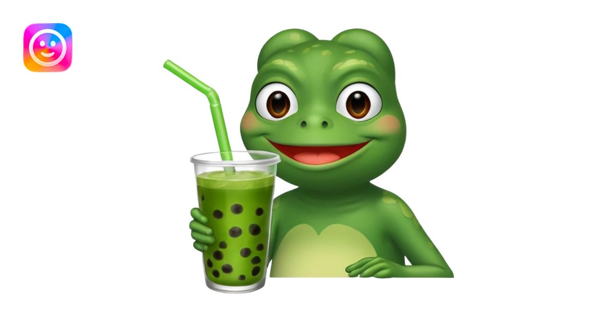 pepe meme boba emoji | AI Emoji Generator