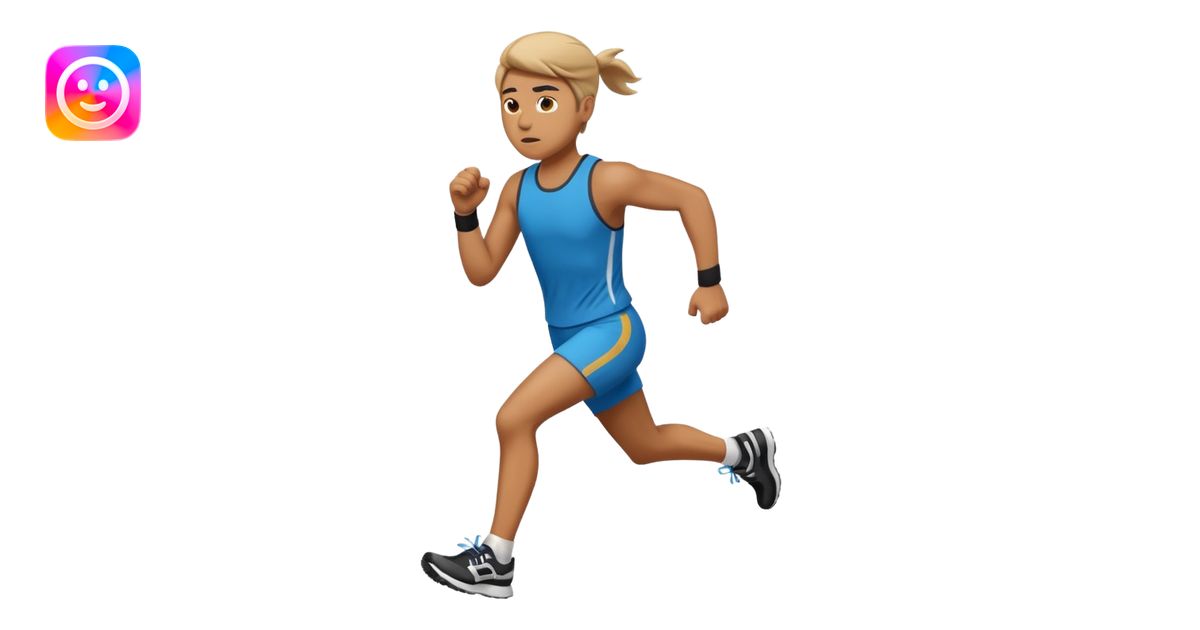 running emoji runner emoji person running emoji emoji | AI Emoji Generator