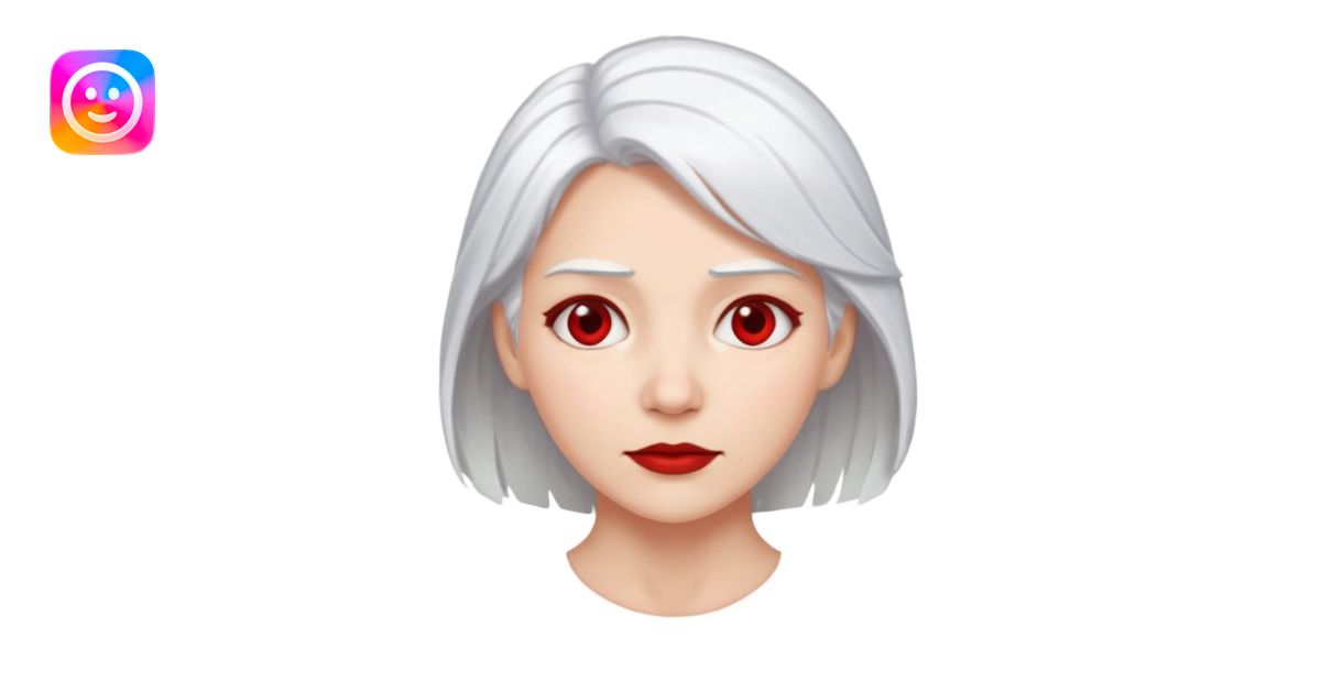 female white hair face slap emoji | AI Emoji Generator