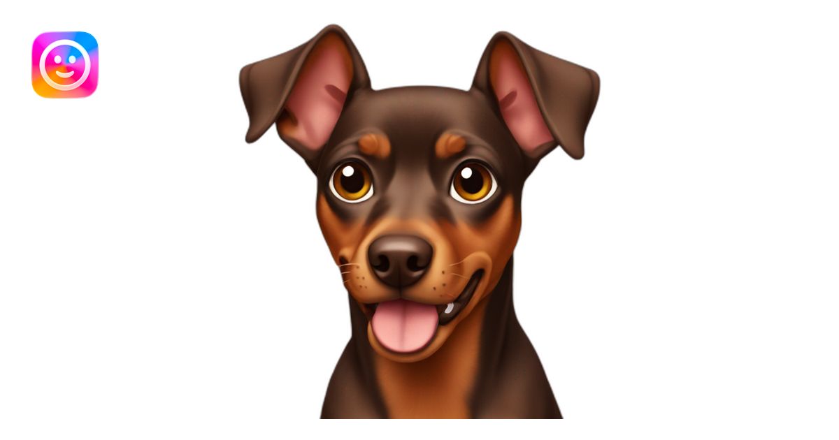 Brown Pinscher emoji | AI Emoji Generator