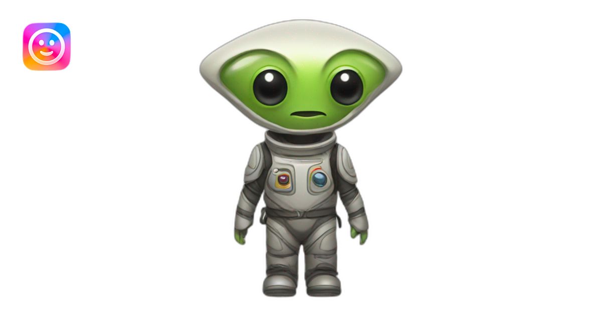 messenger for aliens emoji | AI Emoji Generator