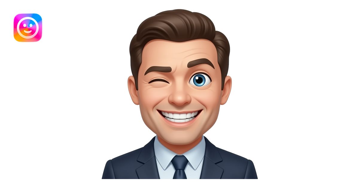 yellow emoji big toothy smile twitching eye crazy emoji | AI Emoji ...
