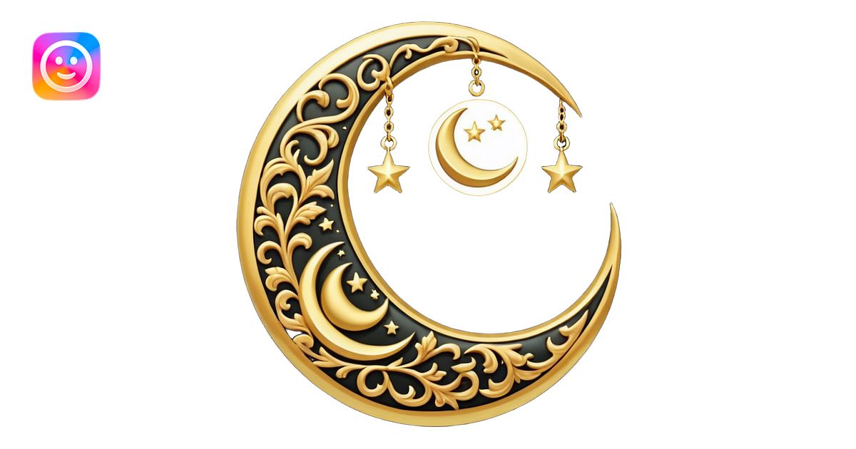 islam moon png emoji | AI Emoji Generator