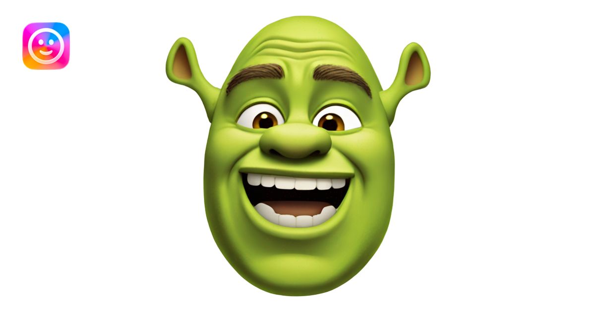 Shrek winking emoji | AI Emoji Generator