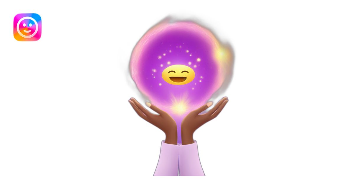 energy healing with hands emoji | AI Emoji Generator
